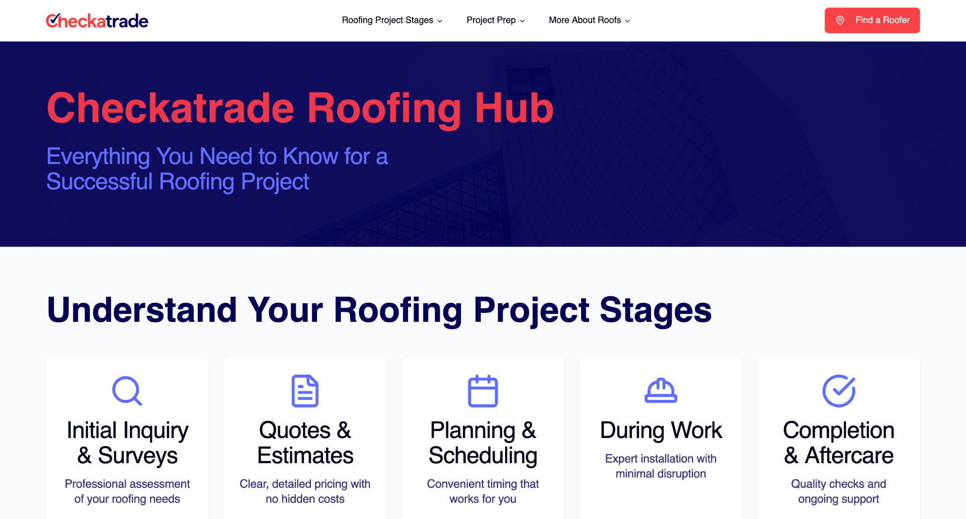 Checkatrade Roofing Hub - Your Complete Guide to Roofing Projects